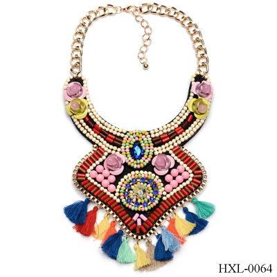 China Hot Fashion Popular Bib Statement Chunky Choker Charm Chain Necklace Jewelry for sale