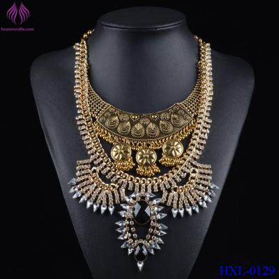 China Hot Fashion shourouk style bib statement necklace for sale