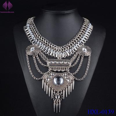 China China wholesale silver plated chunky choker necklace for sale