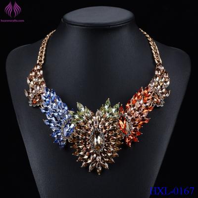 China China wholesale fashion jewelry multi stones bib necklace for sale