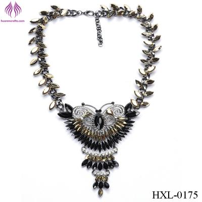 China China wholesale crystal butterfly choker necklace for sale