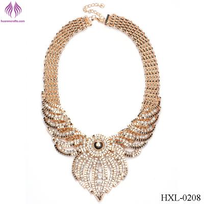 China China wholesale elegant fashion jewelry drop bib necklace for sale