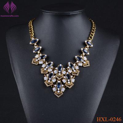 China Elegant Wedding Bride Party Prom Crystal Rhinestone Necklace for sale