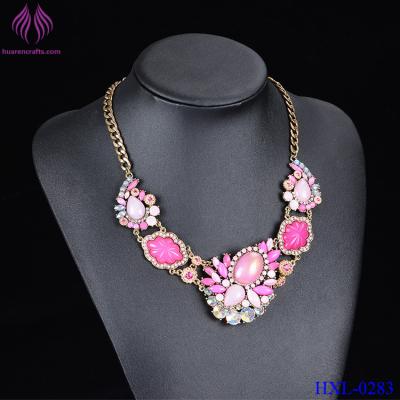 China Fashion Jewelry multi stones bib necklace for sale