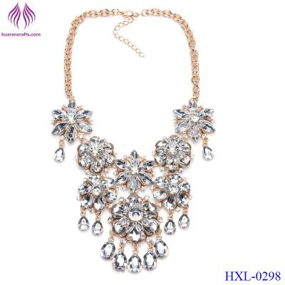 China Factory direct elegant fashion jewelry resin bib necklace for sale