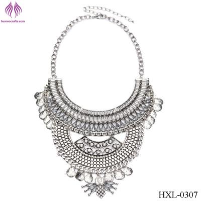 China Factory direct geometric chain collar necklace for sale
