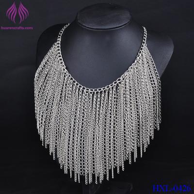 China Bohemian Style Long Chain Tassel Turkish Jewelry Ethnic Colier Vintage Maxi Statement Necklace Women for sale