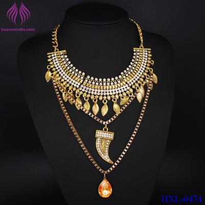 China Bohemian Beachy Chic Statement Leaf pendant Necklace Boho Festival Silver Fringe Bib Ethnic Turkish India Tribal for sale