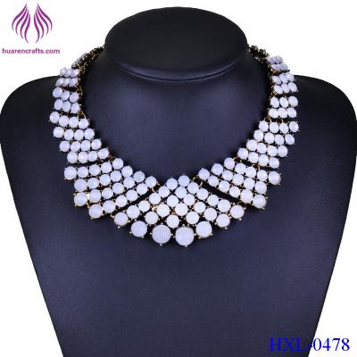 China Fashion Pave crystal bib Necklace choker layer chain Necklace for sale