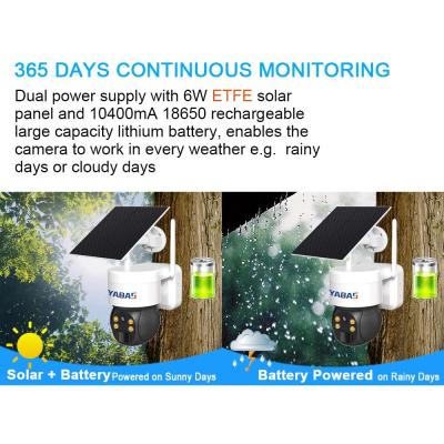 Cina Videocamera di sicurezza a pile cellulare autoalimentata solare della videocamera di sicurezza 4MP 10400mAh di LTE in vendita