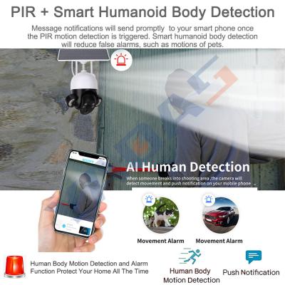 Китай Прожектор 2MP PIR 4G Solar Security Camera Wireless Outdoor Android IOS продается