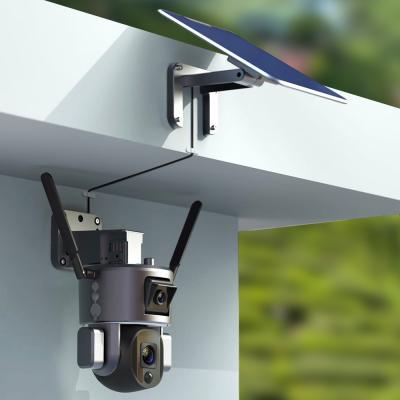 China 40M Night Vision WiFi Solar Security Camera 4K Dual Lens 10X Optical Zoom for sale