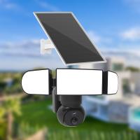 China Wireless Solar Floodlight Camera 1500 Lumens 4MP for sale