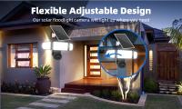 China Solar Powered PIR Motion Detection 4G Floodlight Security Camera 4MP for sale