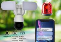 China PTZ Solar Floodlight Security Camera With PIR Motion Detection 3MP for sale