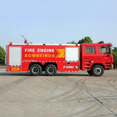 China Large Fire Vehicle With Double Bridge 6X4 Chassis Weichai Engine Heavy-Duty Truck Shacman 12 Cubic Water Tank Fire Rescue Truck for sale