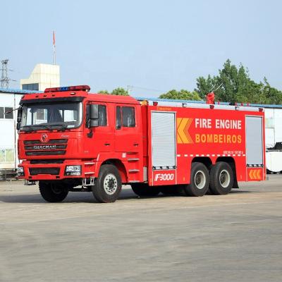 China 6X4 F3000 Fire Truck Europe 2 Foam Tank Fire Fighting Truck With Water Nozzle for sale