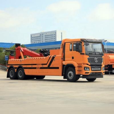 China Flatbed Rotator Wrecker Tow Truck Remote Control 8x4 Shacman H3000 for sale