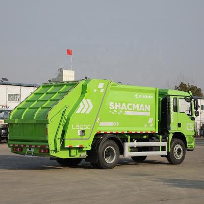 China 4x2 Diesel Back Loader Garbage Truck Manual Transmission Left Steering Euro 2 for sale
