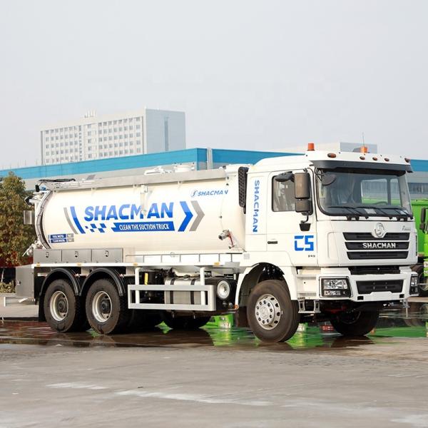 Quality Shacman 6X4 Vacuum Sewage Suction Truck Combined Sewer Jetting Truck 8m3 for sale