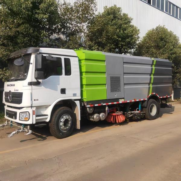 Quality High Pressure Street Washer Truck All In One Road Sweeping Truck 15 - 30km/h for sale