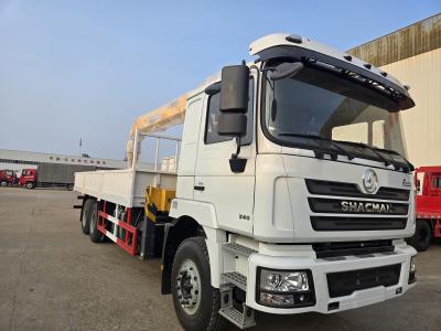 China SHACMAN F3000 6X4 12Ton Knuckle Boom Truck Mounted Crane 340HP Foldable Articulated Self Loader for sale