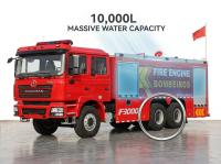 Quality SHACMAN F3000 6x4 Heavy Duty Fire Truck 10000L Water Tank Weichai WP10 340HP for sale