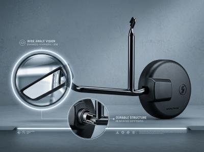 China SHACMAN Truck Wide Angle Convex Rearview Mirror Heavy Duty Side Mirror for F3000 X3000 for sale