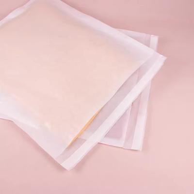 China Biodegradable packaging paper bags custom size accepted waterproof translucent self sealed wax paper packaging bags for sale