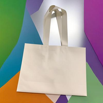 China Retort Pouch Plastic Bags Large Capacity Die Cut Handle Printed Personalized Logo Customized Shopping Bags CPE Material for sale