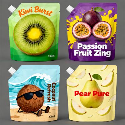 China Food Industrial Customized Large Diameter Nozzle Bag Leak Proof Smell Proof Moisture Proof Stand Up Pouch Powder Granular Liquid Packaging for sale