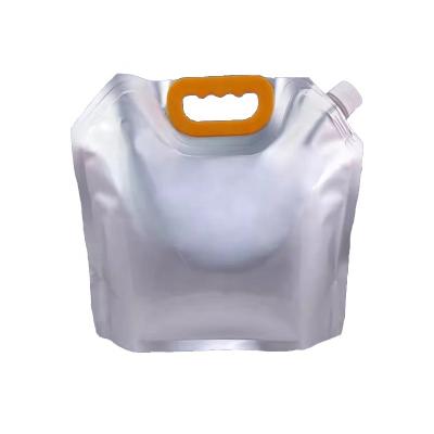 China Gravure Printing Food Grade Aluminum Foil Spout Bag Medium Sized Zipper Top Sealing Strong Light Protection Liquid Handling for sale