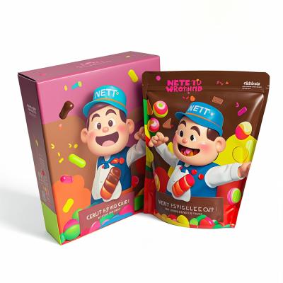 China PE Plastic Type Recyclable Custom Standing Pouch Holographic Packaging Bag 3.5g Resealable Mylar Bags Flower Package for sale