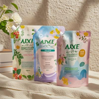 China Spout Bag Zipper Top Leakproof Food Grade Aluminum Foil Packaging Designed for Liquid Bean Berry Jelly Ketchup Detergent for sale