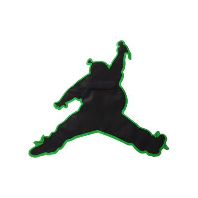 China Zipper Lock Stand Up Pouch Digital Printing Soft Touch Hologram Candy Package Special Shape DieCut Reusable Mylar Plastic Bag for sale