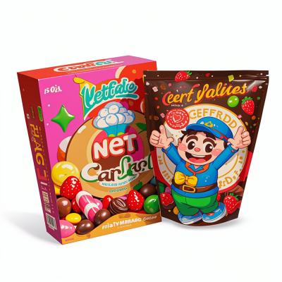 China Food Industrial Custom Standing Pouch 35g Shape Bag Hologram Die Cut Mylar Bags Zip Lock Made for Gummy Flower Packaging for sale