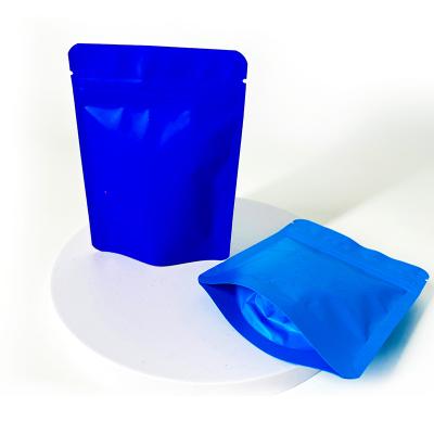 China UV Surface Finish PE Customized 3.5g 7g Holographic Stand Up Pouch Bag Zipper Die Cut Mylar Bag Tear Notch Plastic Food Bags for sale