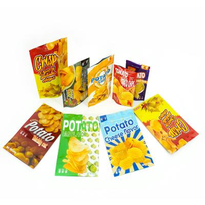 China Customized Thickness Industrial Packaging Holographic Food Stand Up Candy Smell Proof Mylar Ziplock Small Foil Bags for sale