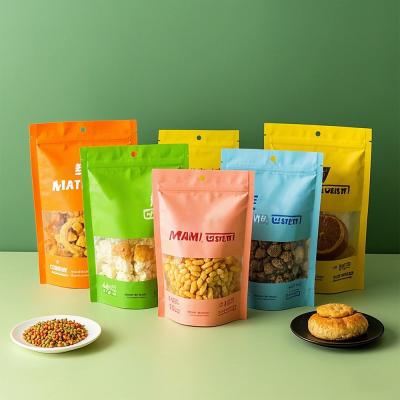 China Stand Up Pouch Printed Food Grade Packaging Mylarbag with Zipper Custom Logo Embossed Luminous Anti-counterfeit Packaging Other Food Plasticbag for sale