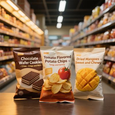China Pad Printing Customized Potato Chips Flat Bag Resealable Packaging Bag Zipper Seal Clear Window for Beef Jerky Packaging for sale