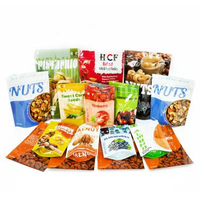 China Zipper Bag MOPP PET PE Customized Potato Chips Flat Bag Resealable Packaging Bag Clear Window Logo Beef Jerky Packaging for sale