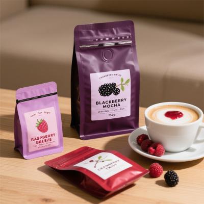 China PET VMPET PE Material Structure Food Grade Biodegradable Coffee Bags Custom Coffee Packaging Mylar Bag Plastic Bag Air Valve for sale