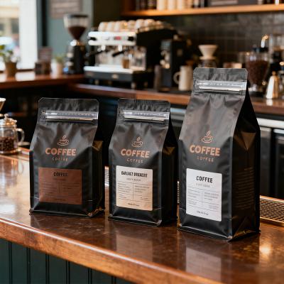 China Custom Size Accepted Moisture Proof Smellproof Food Packaging Bag Airvalve Pouch Pull Tab Ziplock Reusable Seal Coffee Mylar Bag for sale