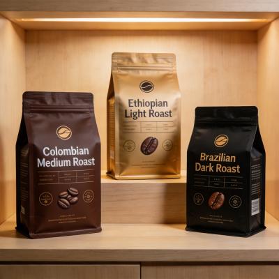 China Custom Printed Stand-Up Pouch with High Barrier Protection and Aroma Lock Technology for Coffee for sale