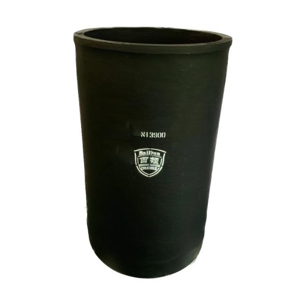 Quality Carborundum Graphite Crucible For Induction Furnace Straight Cylindrical for sale