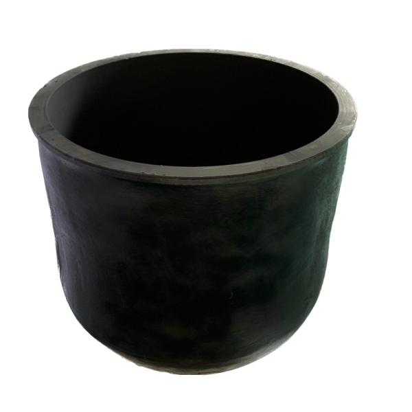 Quality Metal Melting Silicon Carbide Graphite Crucible Round Low Slag Adherence for sale
