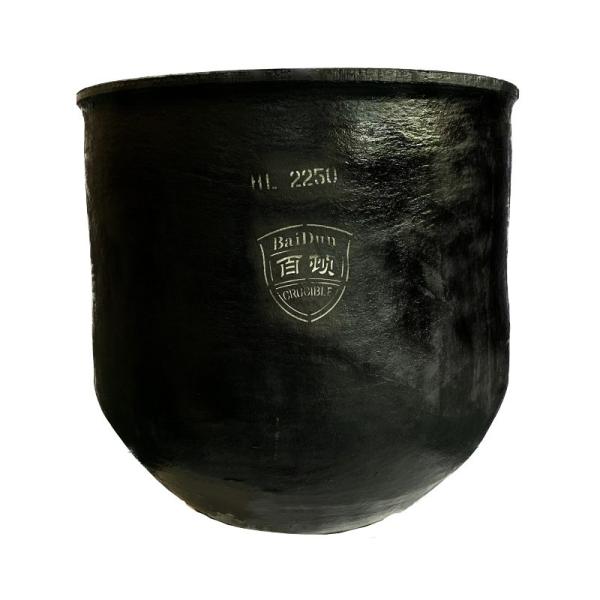 Quality Metal Melting Silicon Carbide Graphite Crucible Round Low Slag Adherence for sale