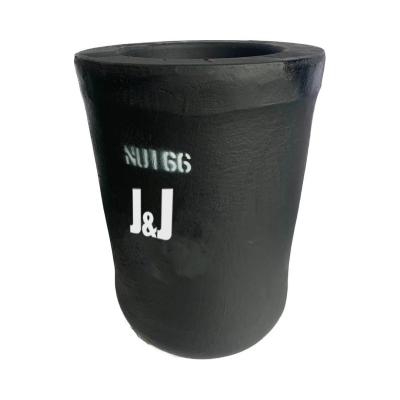 China Straight Silicon Carbide Graphite Crucible For Metal Melting Low Slag Adherence for sale