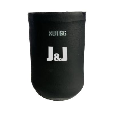 China Straight Silicon Carbide Graphite Crucible For Metal Melting Low Slag Adherence for sale