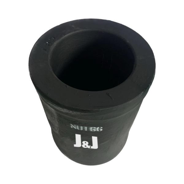 Quality Straight Silicon Carbide Graphite Crucible For Metal Melting Low Slag Adherence for sale